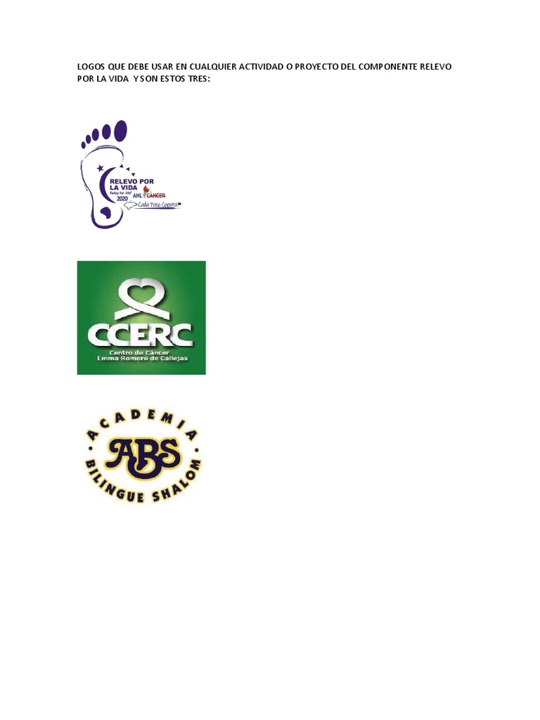 Logos Relevo Por La Vida | PDF | Informática