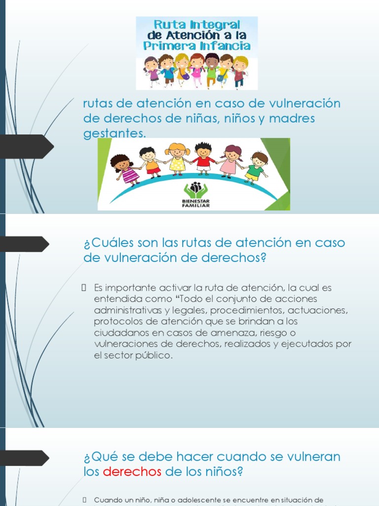 Rutas de Atención en Caso de Vulneración de | Descargar gratis PDF ...