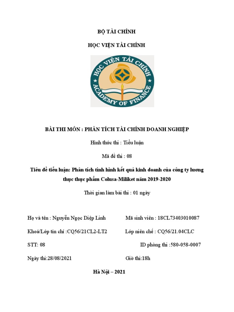 PTTCDN Bài Thi | PDF