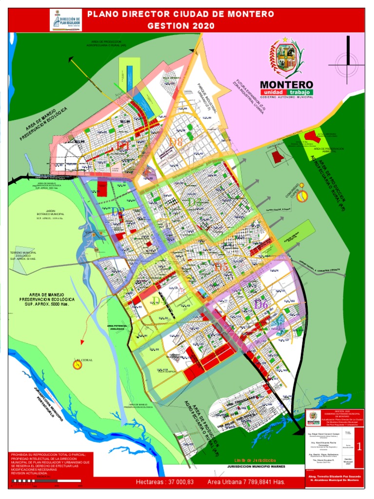 Plot - Plano Montero 2020 Con Distritos | PDF