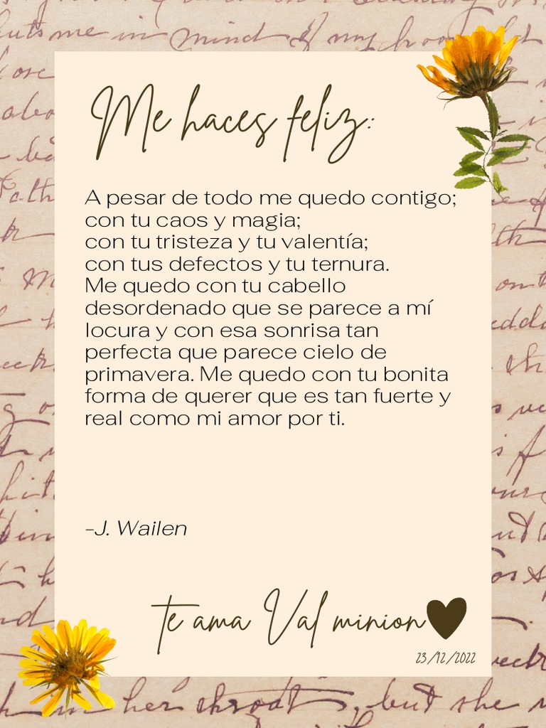 Me Haces Feliz | PDF