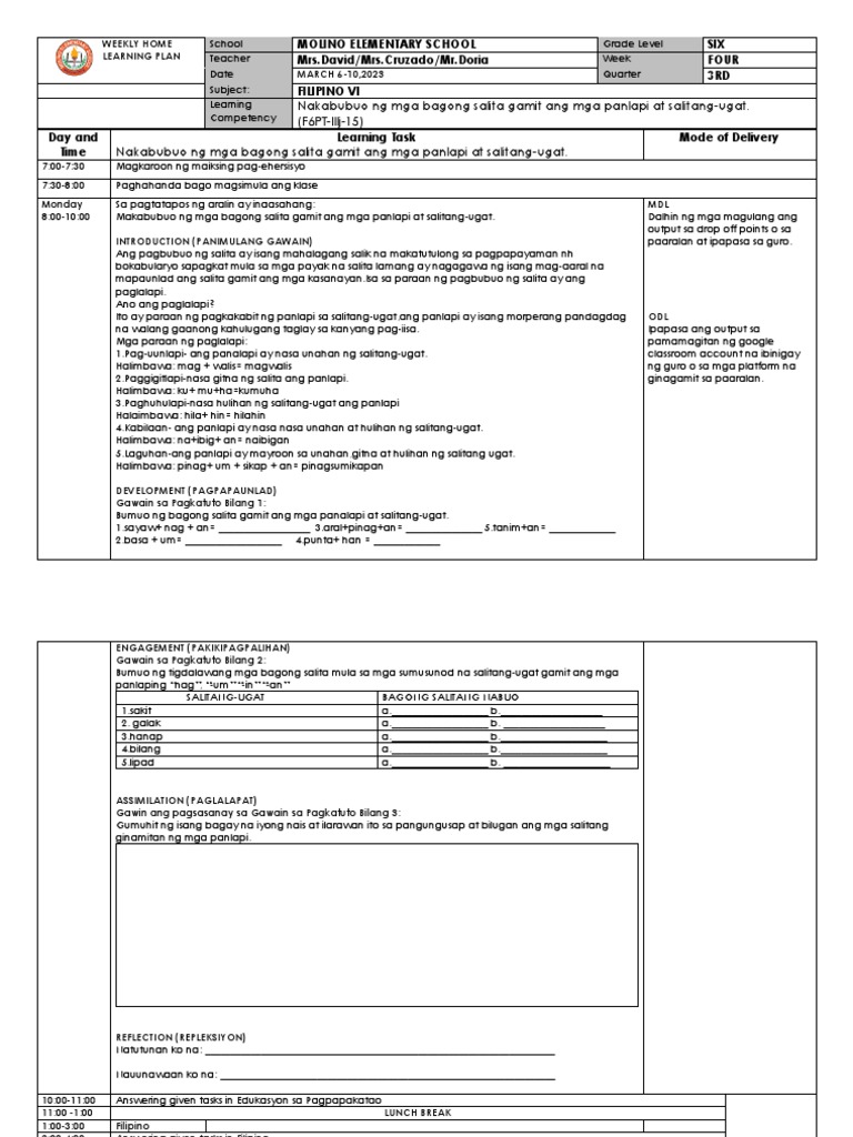 Mar.6 102023 Whlp Filipino Vi | PDF