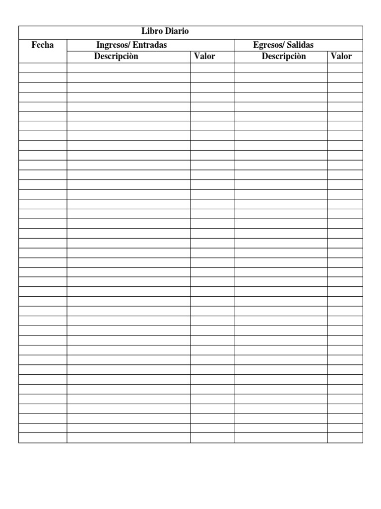 Libro Diario | PDF