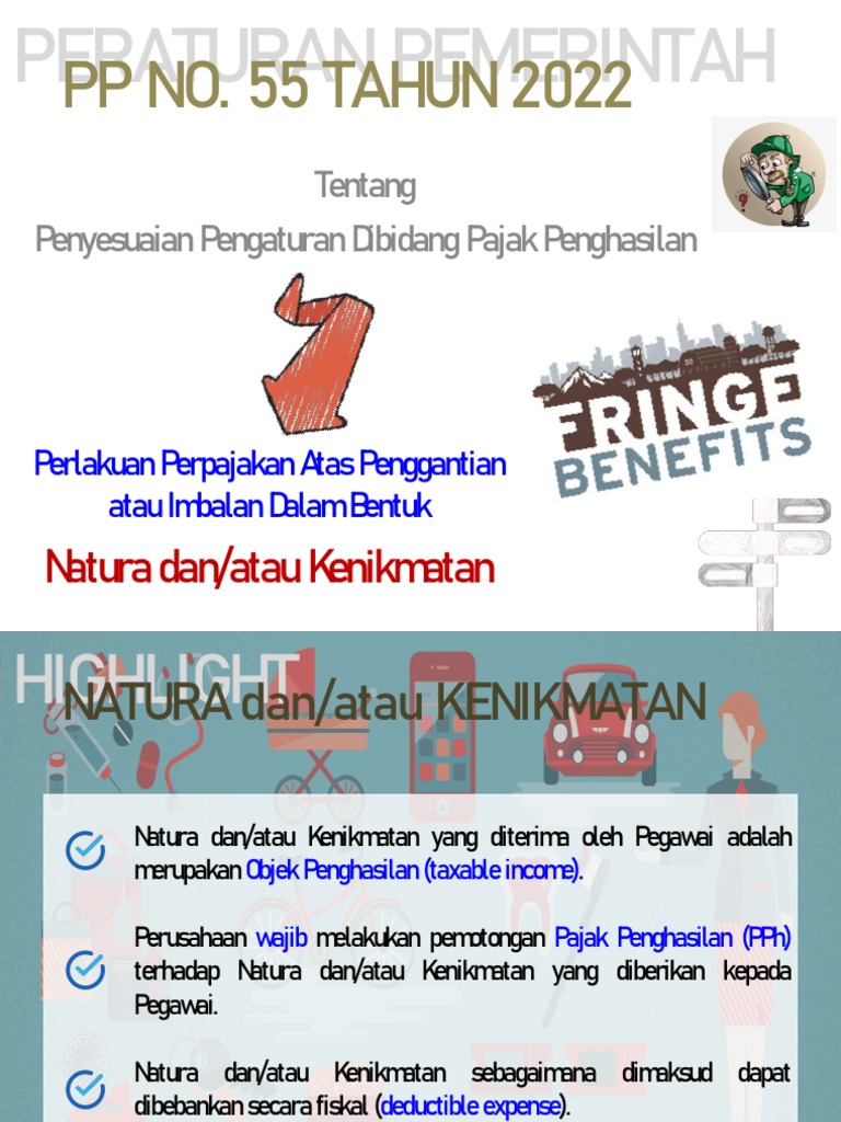 PP 55 Tahun 2022 - Natura & Kenikmatan | PDF
