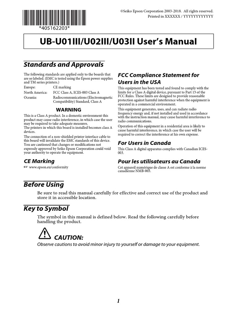 UB-U01III 02III 03II Um en Ja 03 | PDF | Electromagnetic Interference | Usb