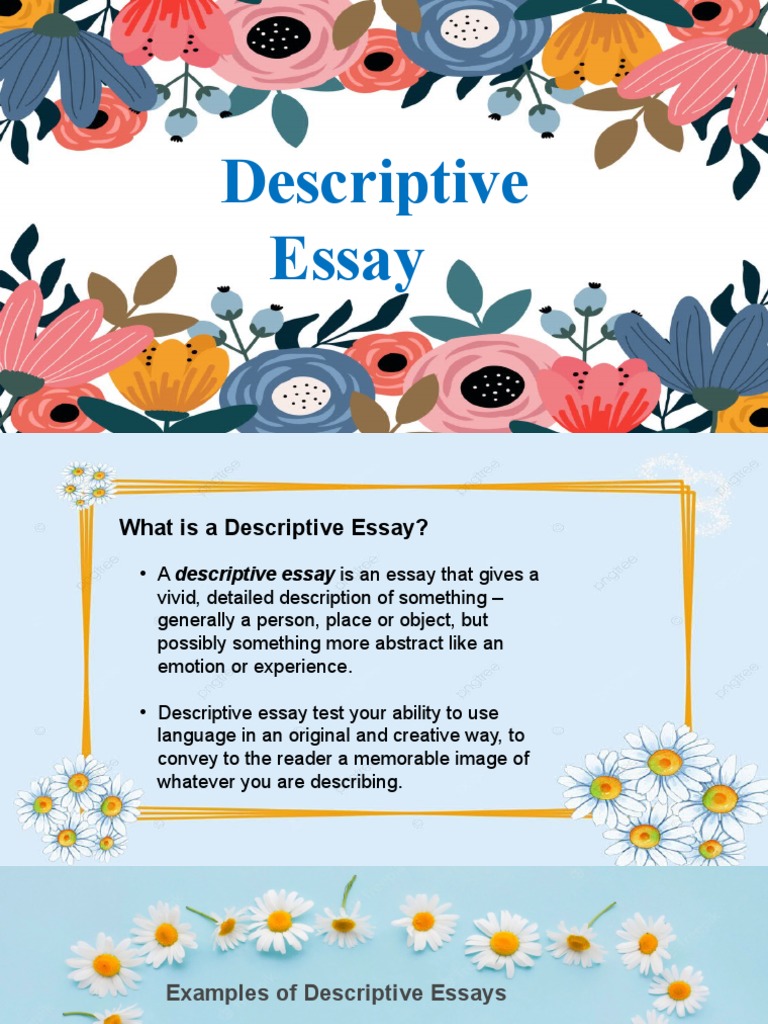 Descriptive Essay Meaning | PDF | Essays | Experience