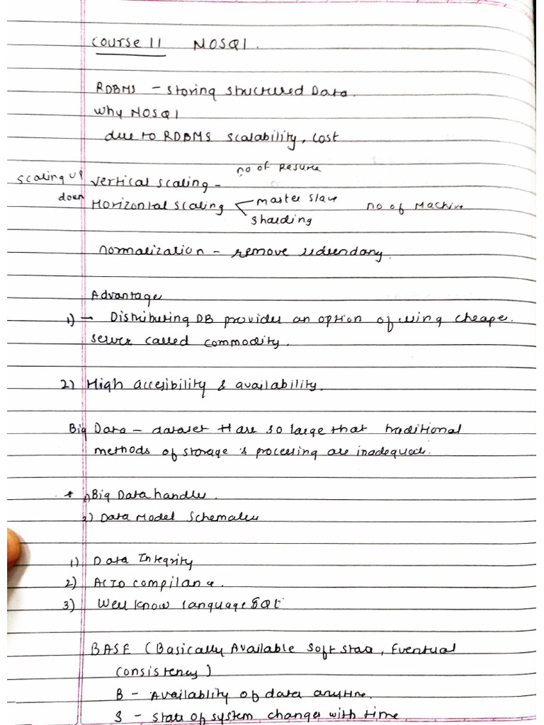 Nosql Hand Notes | PDF Nosql Hand Notes | PDF