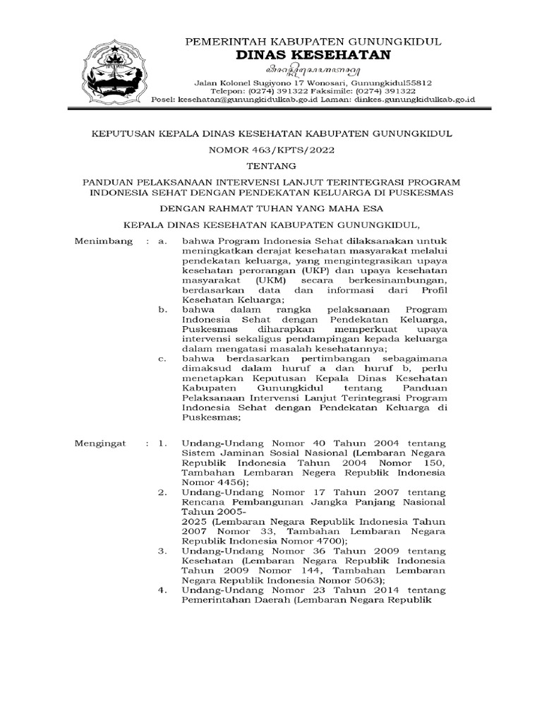 Pedoman Intervensi Lanjut Terintegrasi PISPK Edited | PDF