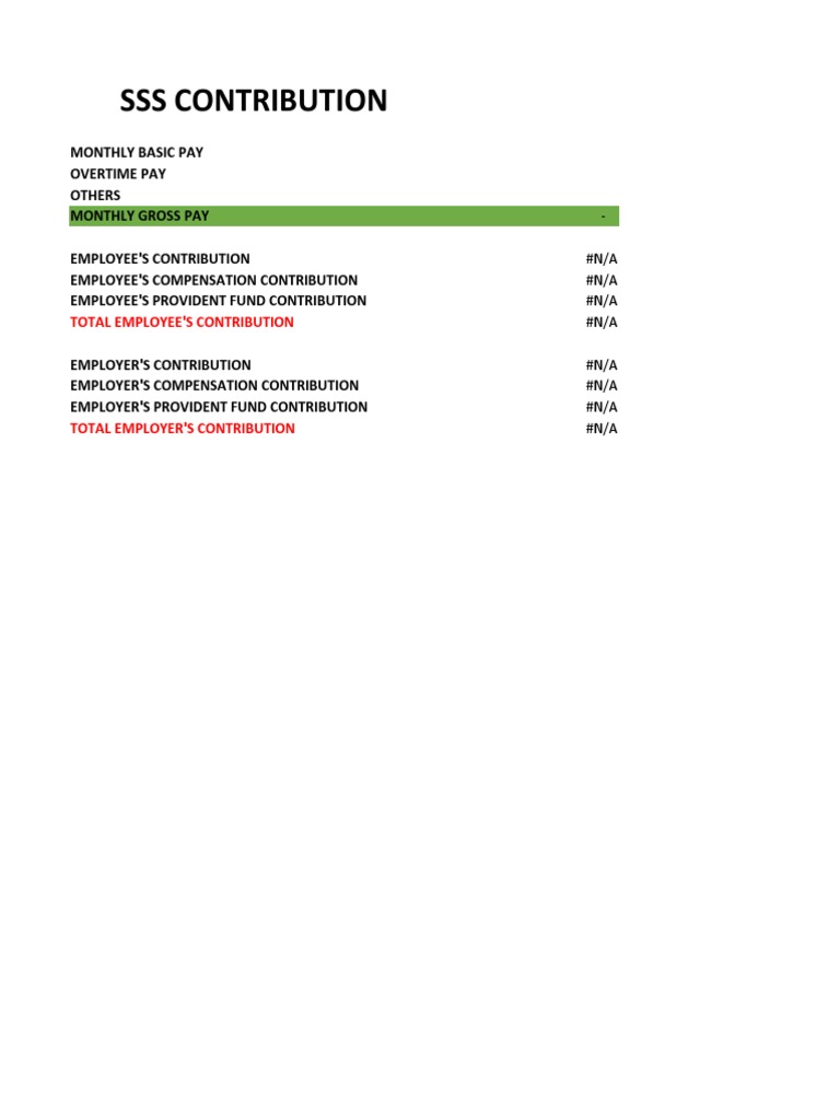 SSS Formula Try Lang | Download Free PDF | Employment | Salary