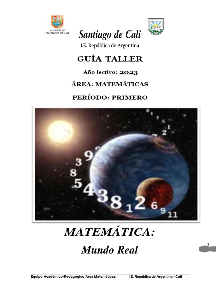 Matemáticas 8° - I Período | PDF | Números | Número racional