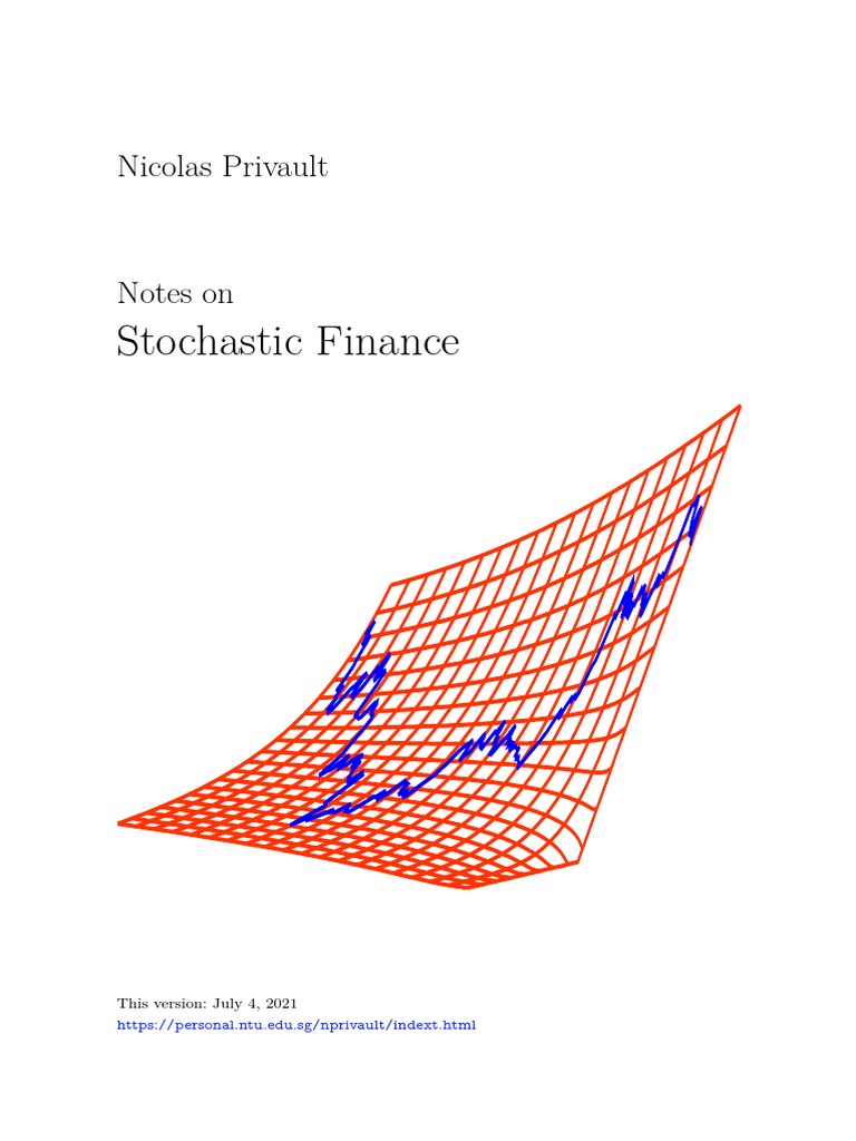 Stochastic Finance | PDF | Black–Scholes Model | Option (Finance)