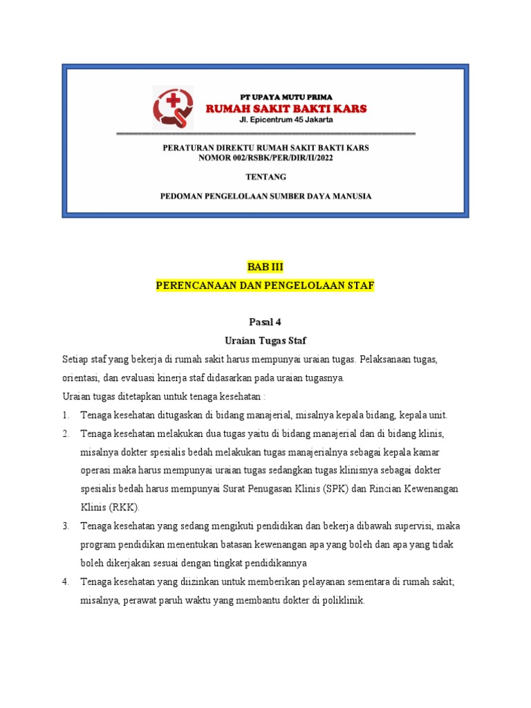 KPS 2 EP 1dan2 Reg Uraian Tugas | PDF