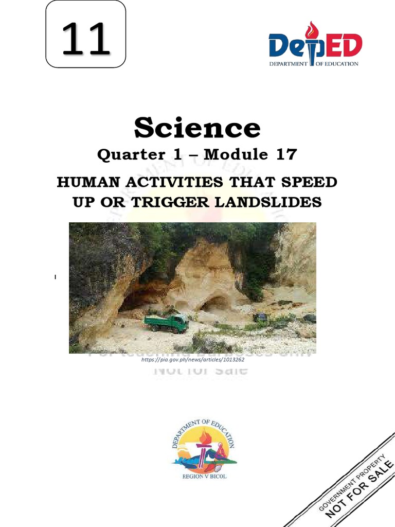 17-Core Subject-Science 11-Earth - Life Science-Q1-Module 17 | Download Free PDF | Landslide ...