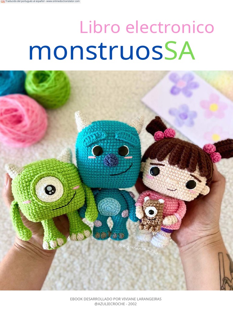 Monster Inc | PDF | Amigurumi | Artes Textiles