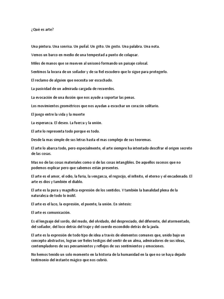 1 Qué Es El Arte | PDF