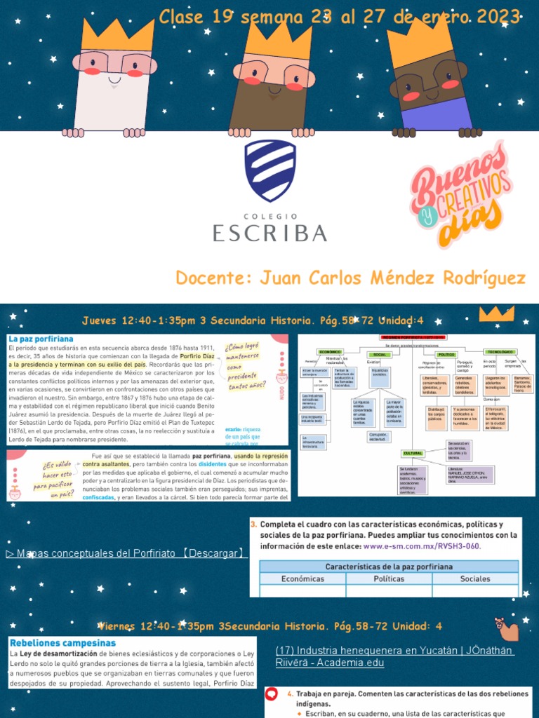 Clase 19 Semana 23-27 Enero 2023 Secundaria 3 | PDF
