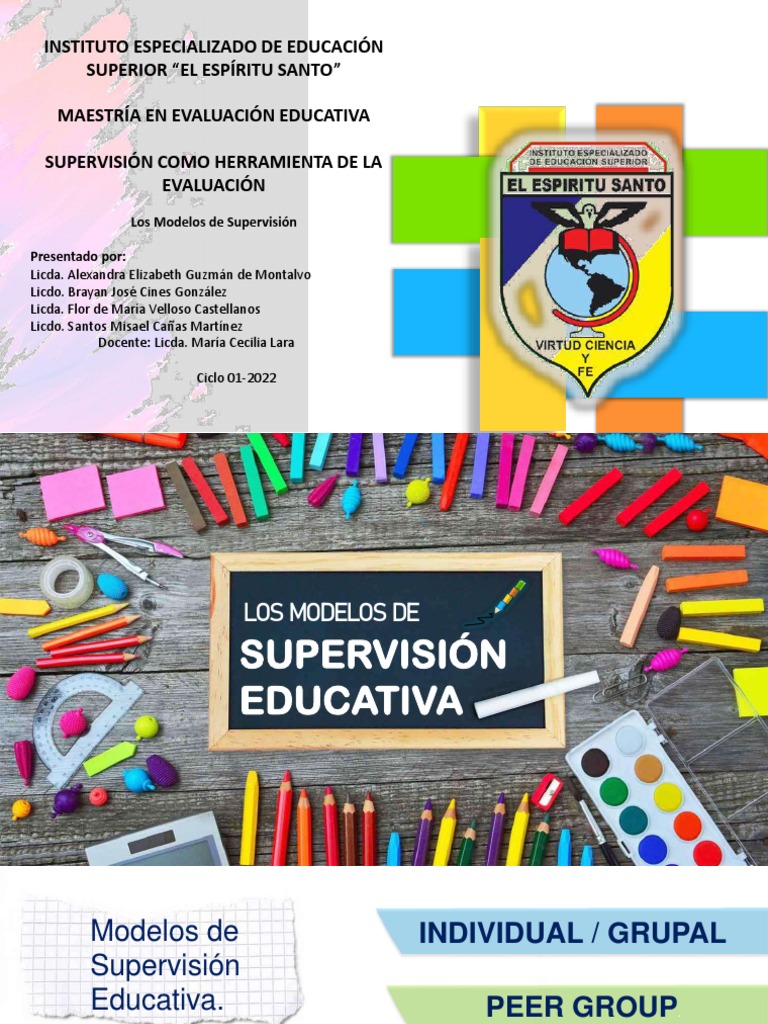 Modelos de Supervisión Educativa | PDF | Maestros | Enseñando