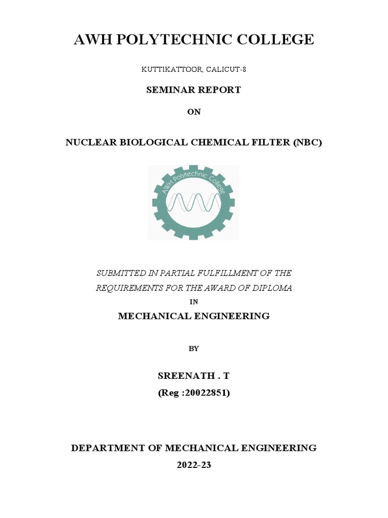 Awh Polytechnic College: Seminar Report | PDF | Science & Mathematics ...