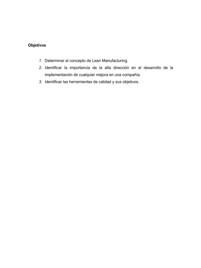 Tarea 1 | PDF | Lean Manufacturing