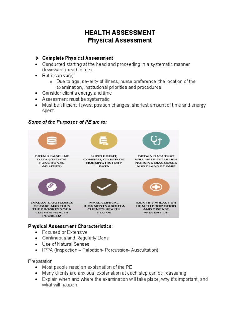 Complete Physical Assessment Guide | PDF | Physical Examination | Senses