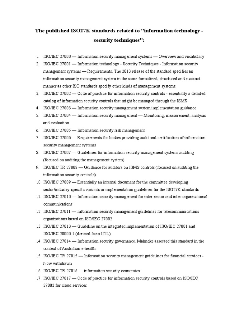 ISO27K standards infosec guide | PDF | Information Security | Computer Security