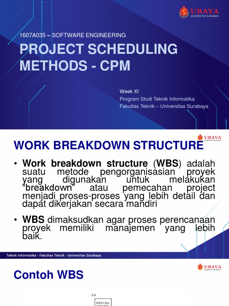 Slide 3B - Project Scheduling Method CPM | PDF