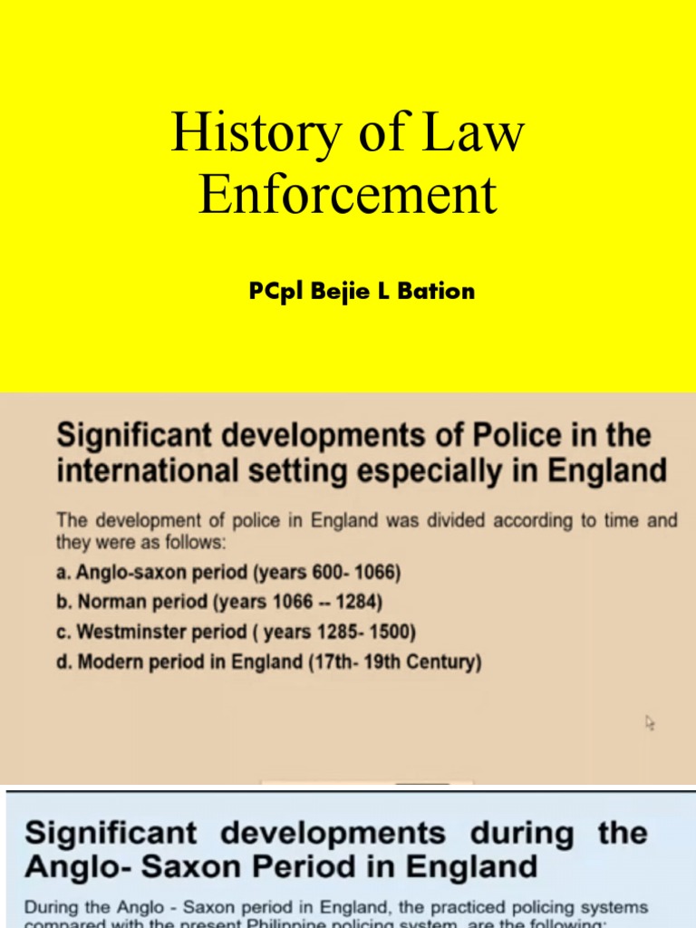 History of Law Enforcement | PDF