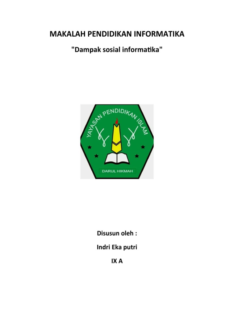 Makalah Pendidikan Informatika | PDF