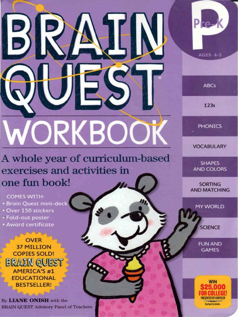 Brain Quest Workbook Pre-K | PDF | Letter Case | Curriculum