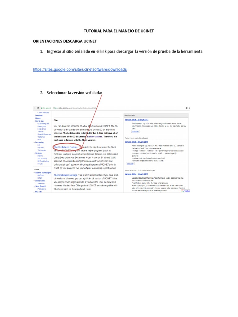 Tutorial para Clase Ucinet | PDF