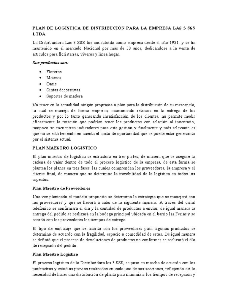 Aplicación de Logistica y Mantenimiento | PDF | Logística | Inventario