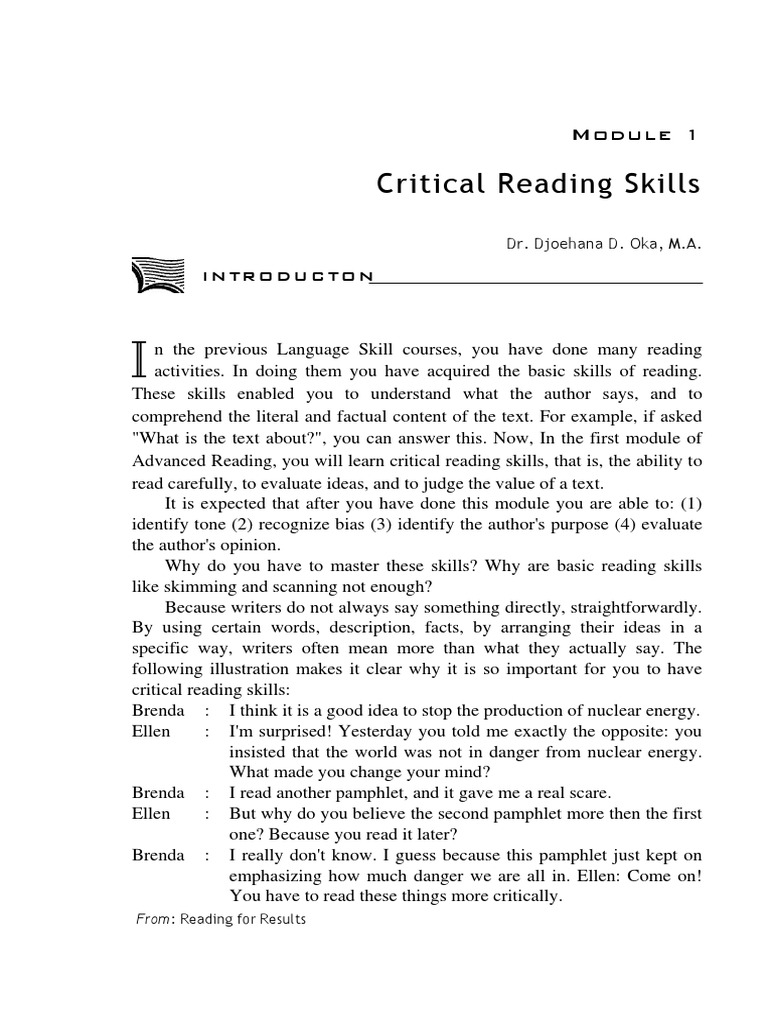 Critical Reading Module | PDF | Tobacco Smoking | Addiction