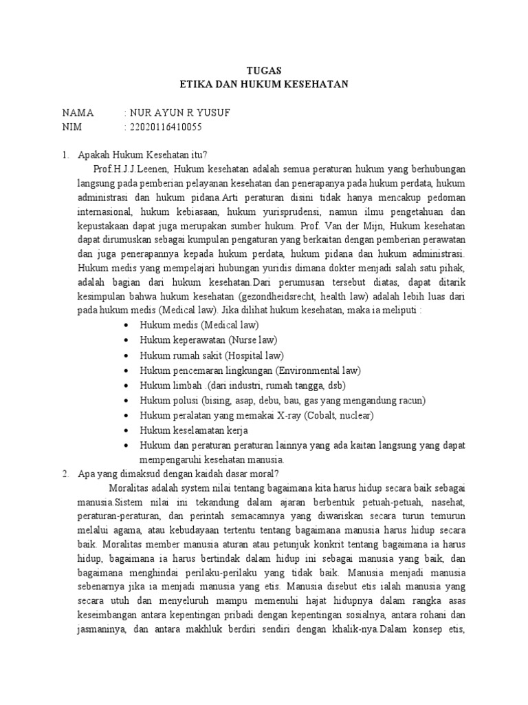 Tugas Menjawab Soal Ujian | PDF