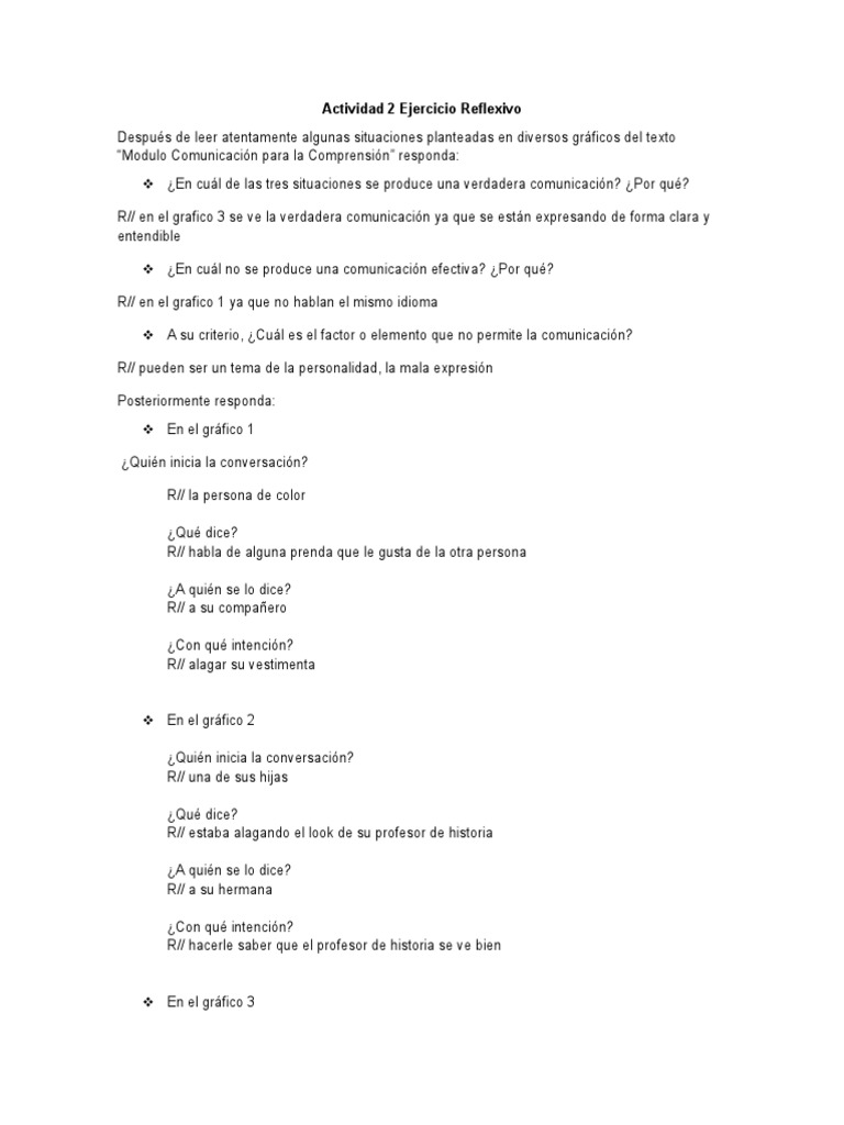 Actividad 2 Ejercicio Reflexivo | PDF