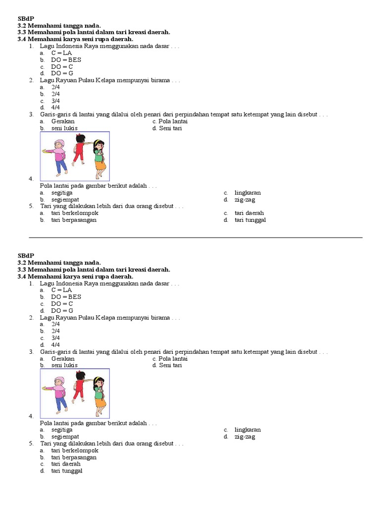 SBDP Kelas 5 | PDF