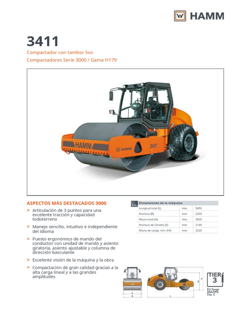 Hamm 3411 - Es | PDF | Vehículos | Vehículo de motor