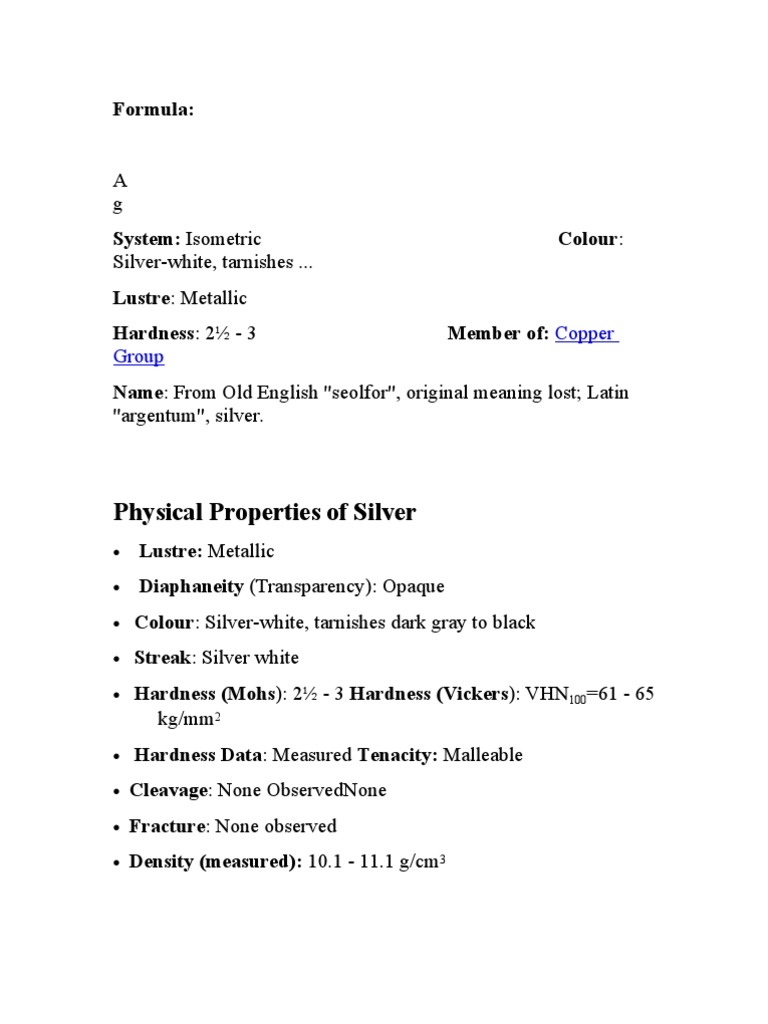 Phy and Che Silver. | PDF | Technology & Engineering