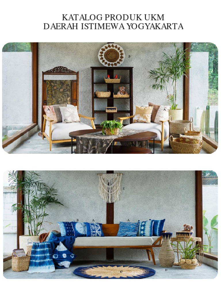 Katalog Home Decor Koperasi Java Parama Niaga | PDF | Dyeing | Canvas