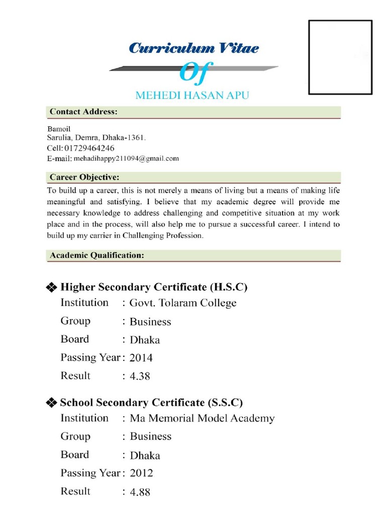 Hasan CV | PDF