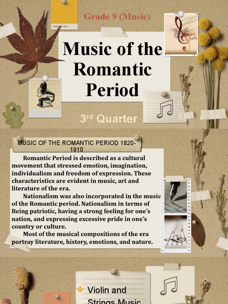 Music of Romantic Period - 3rd Quarter (MUSIC 9) | PDF | Frédéric ...