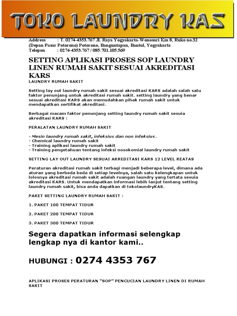 Detergen Laundry | PDF