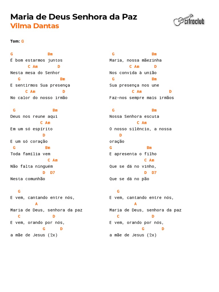 Maria de Deus Senhora Da Paz | PDF