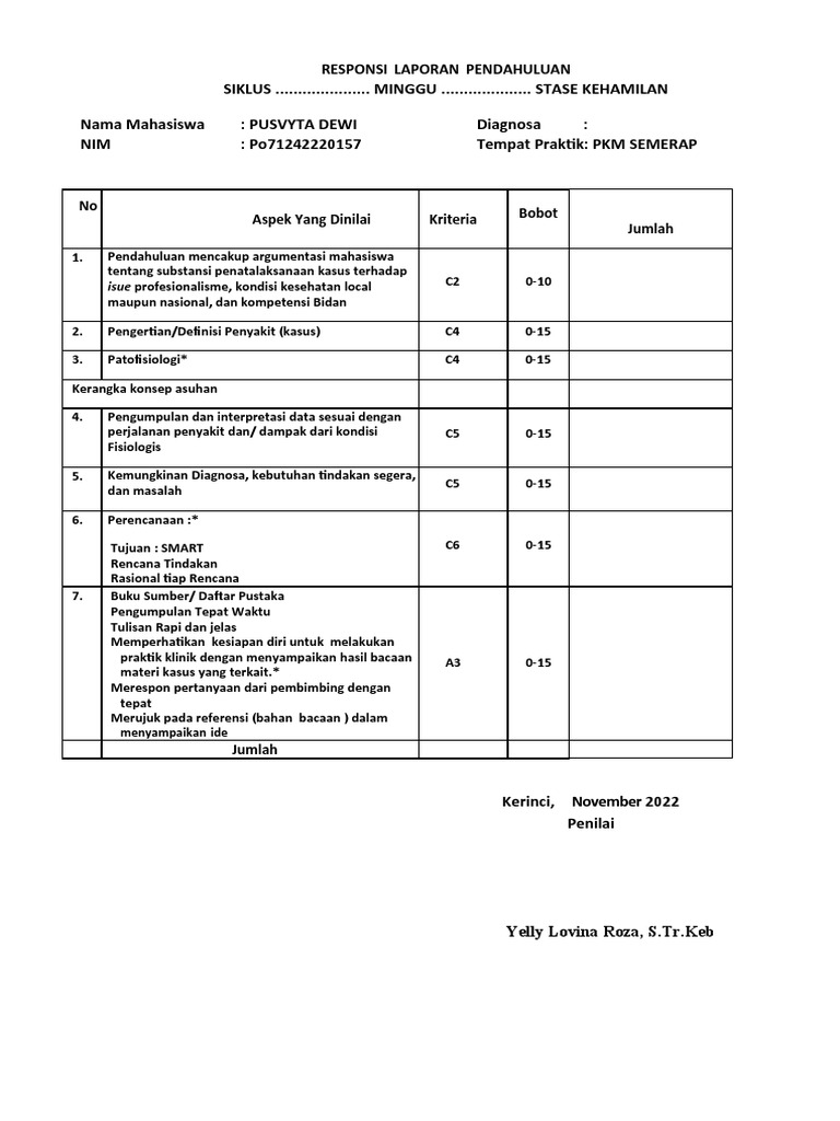 Format penilaian | PDF