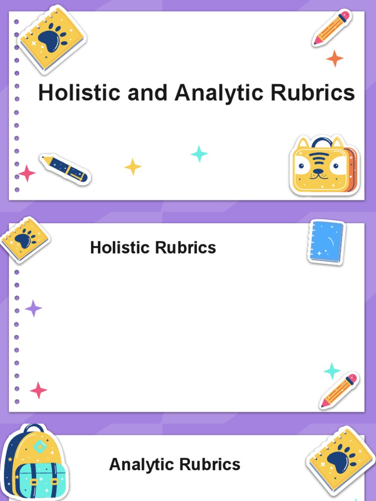 Holistic and Analytic Rubrics | PDF