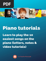 Piano Lesson 1 For Kids | PDF