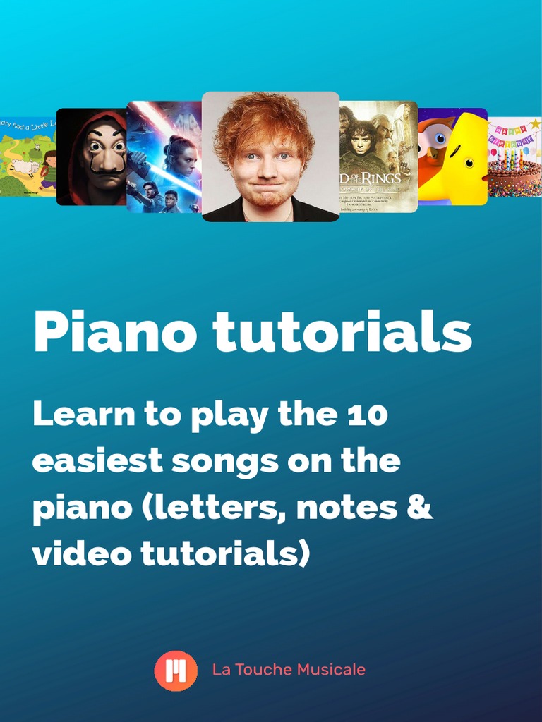 Piano Tutorials Guide Easy Songs | PDF | Symphony No. 9 (Beethoven) | Piano
