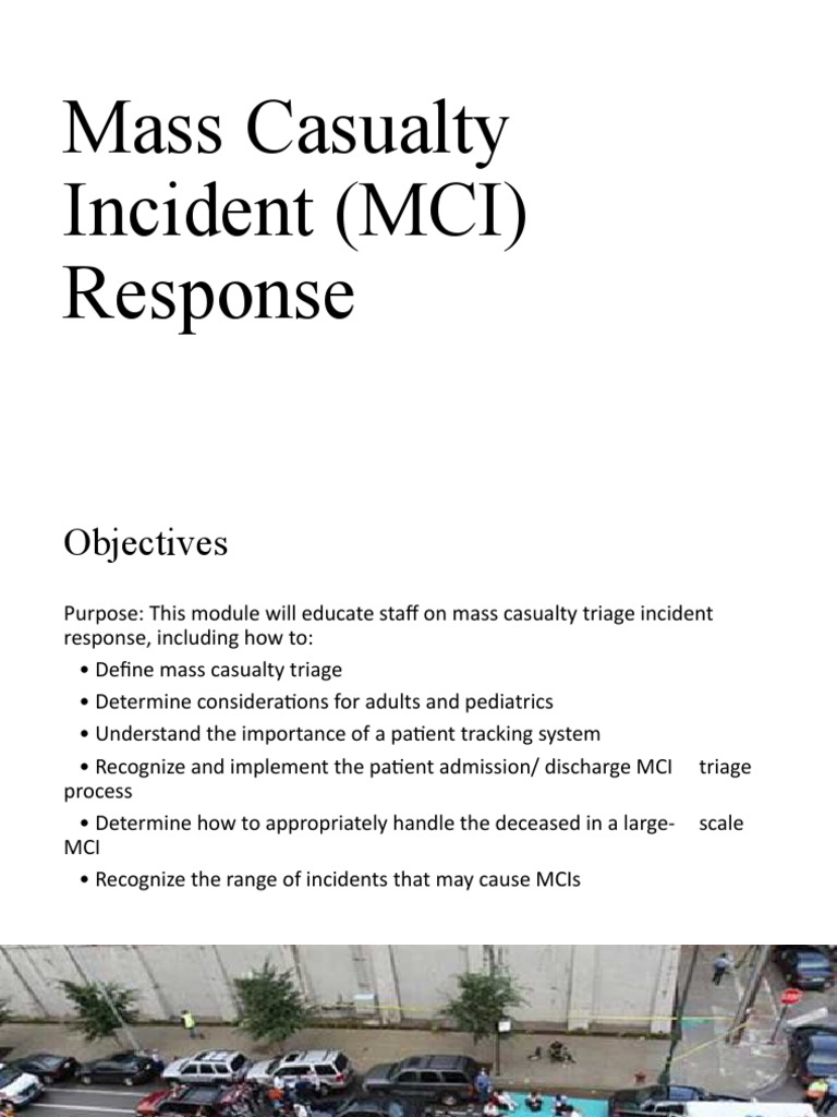 Mass Casualty Incident (MCI) Response | PDF | Emergency Department ...