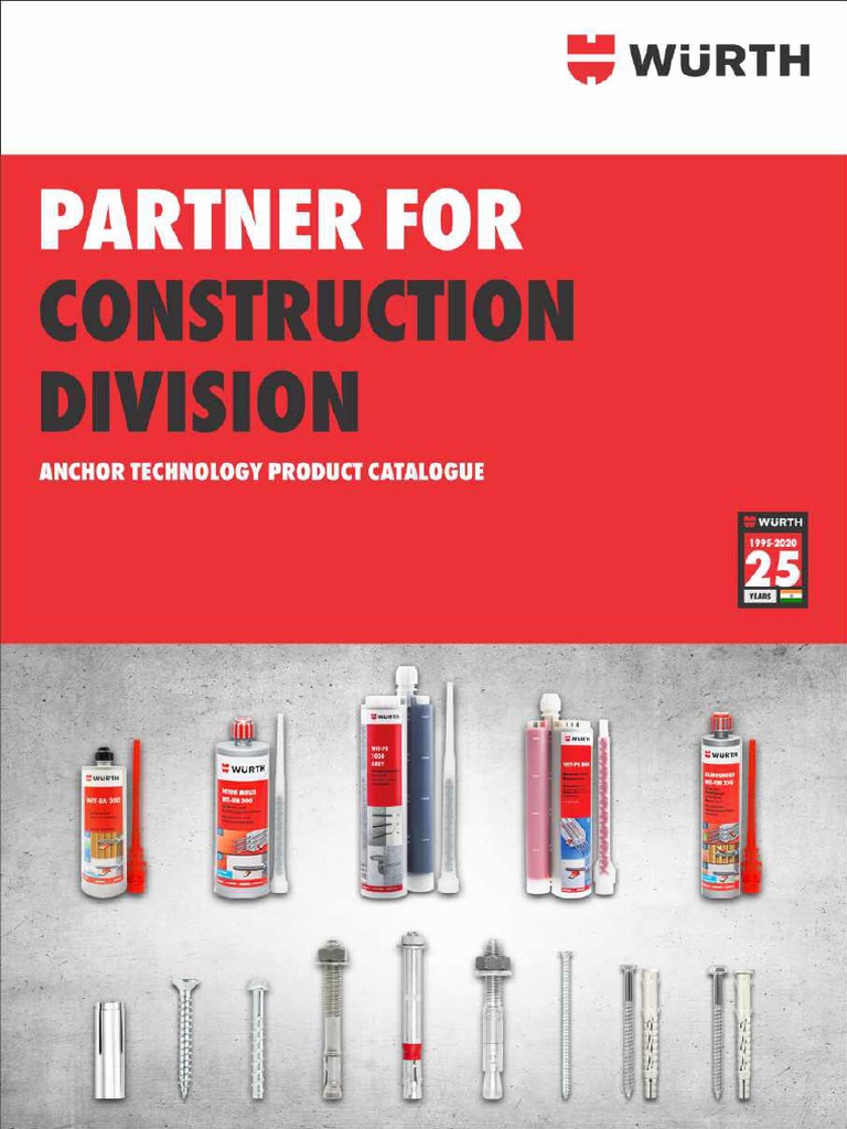 Wuerth India Construction Catalogue 2020 | PDF