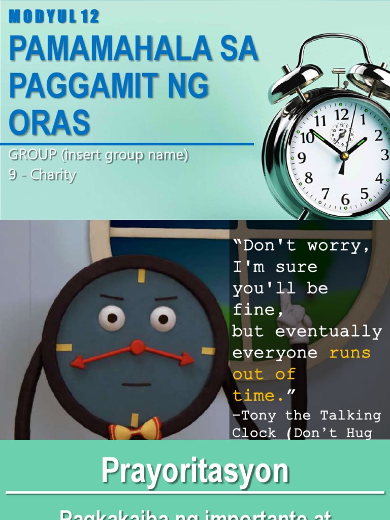 Dokumen Tips Modyul 12 Pamamahala Sa Paggamit Ng Oras Pdf