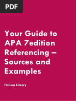 APA 7 Referencing Guide for VU | PDF | Apa Style | Diagnostic And ...